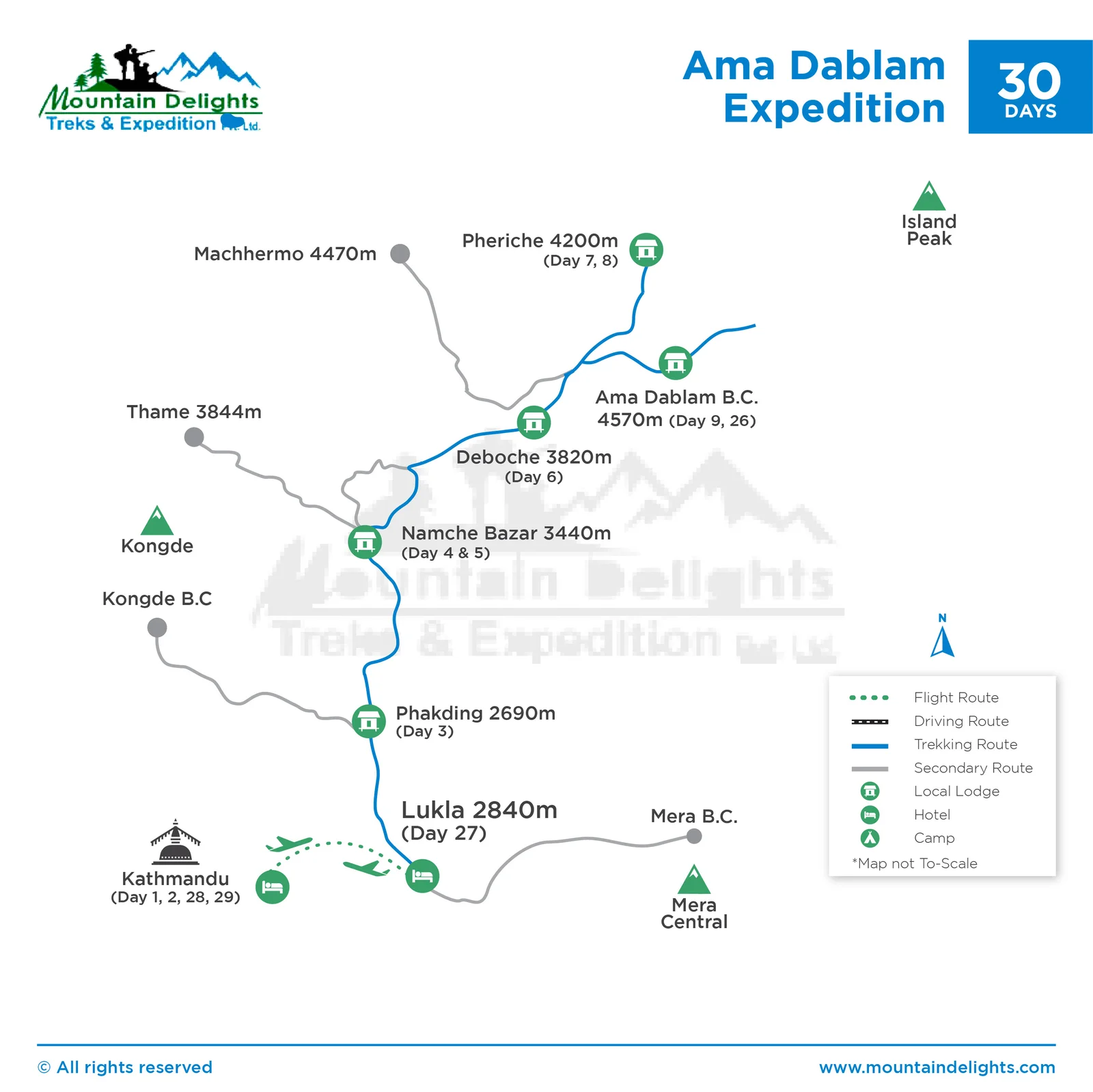 Ama Dablam Expedition 28 Days | Mountain Delights Treks