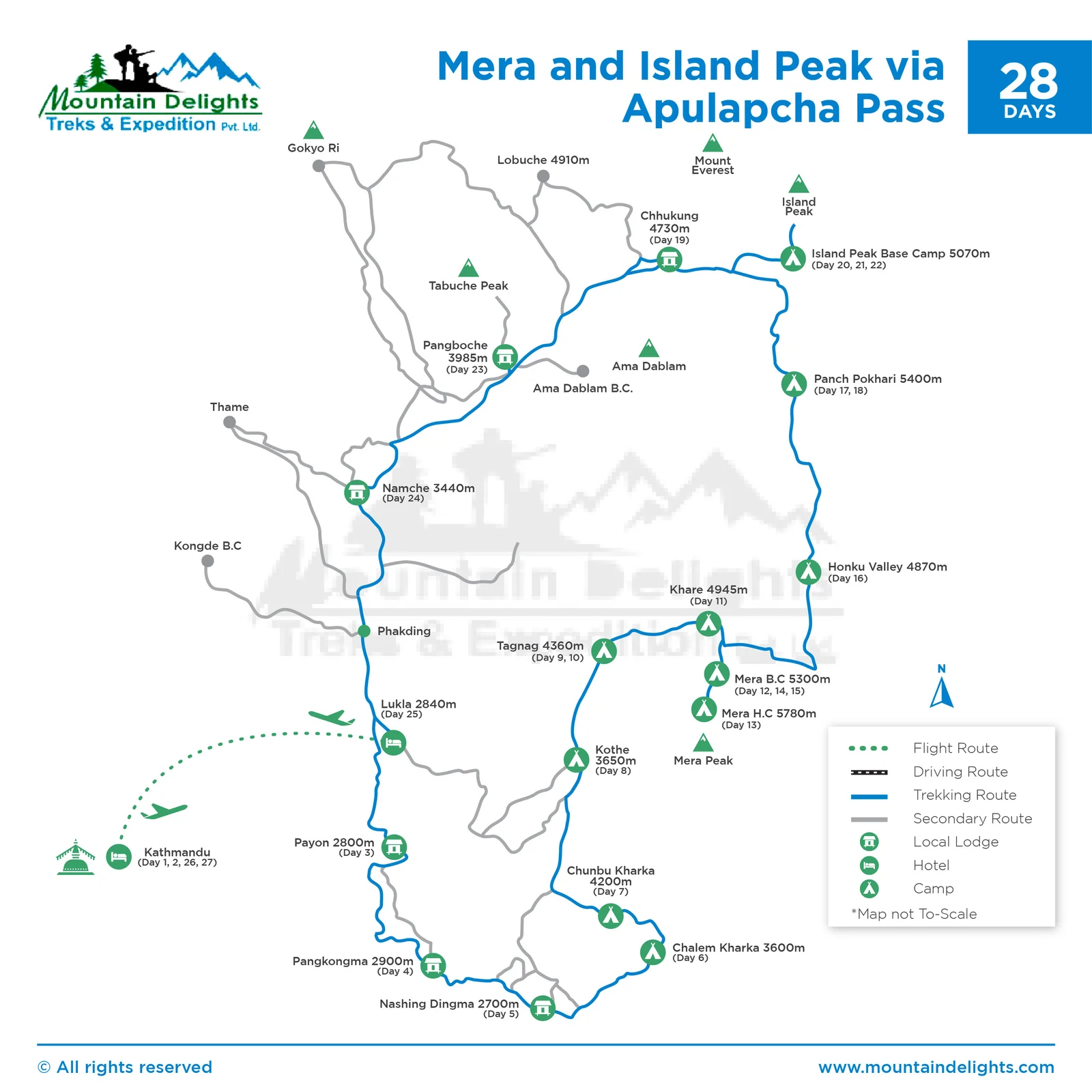 Mera and Island Peak via Apulapcha Pass - Mountain Delights